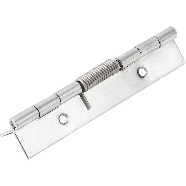 Kipp Spring Hinge Spring Open A=40, B=120, Form:B Round Hole, Stainless Steel Bright K1175 ...